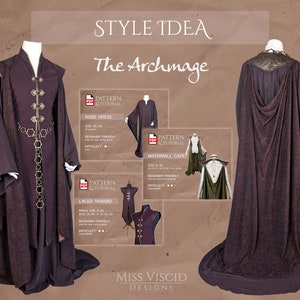 Robe Dress Pattern for Men and Woman as PDF File in DIN A4 + Letter and ...