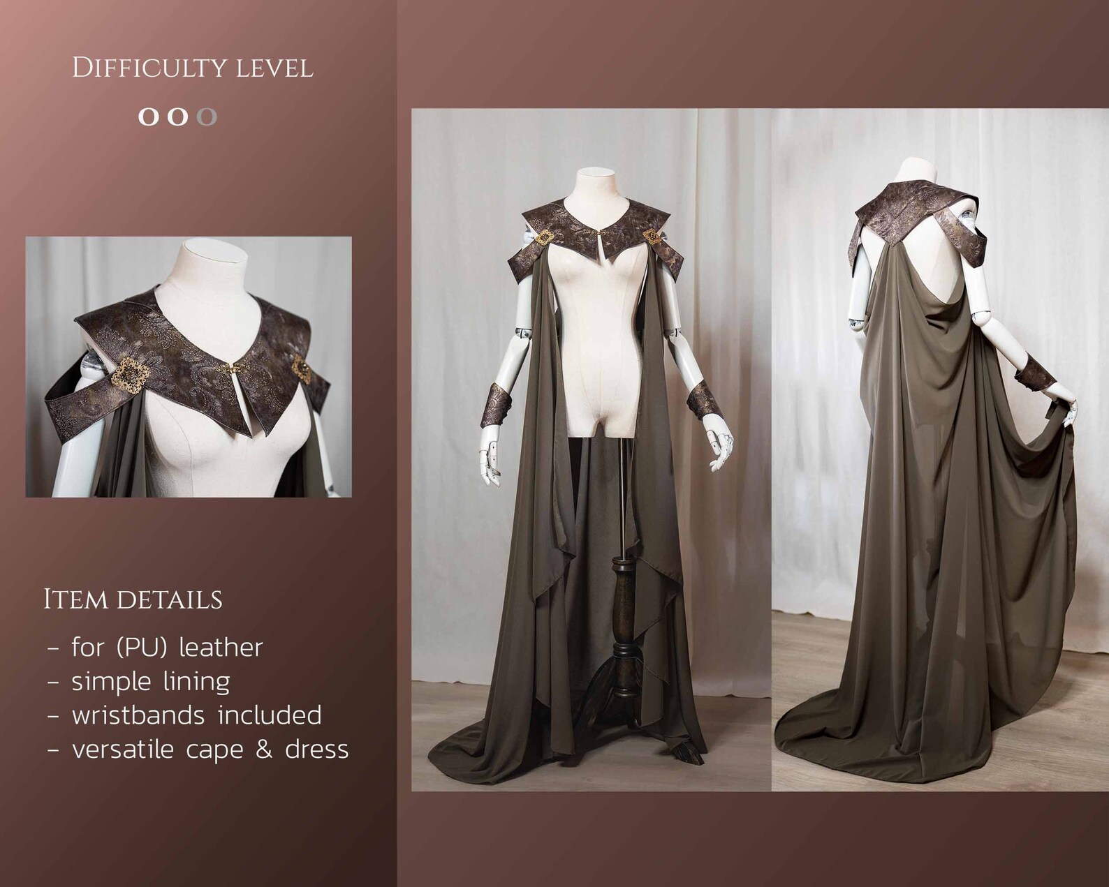 Fantasy Cape for Elven Costume Dress Digital PDF Pattern - Etsy