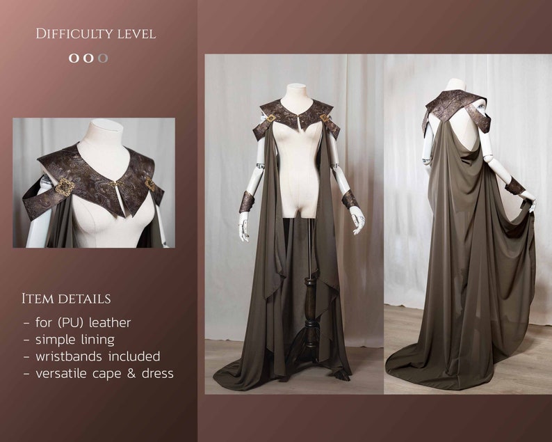 Fantasy Cape for Elven Costume Dress Digital PDF Pattern - Etsy