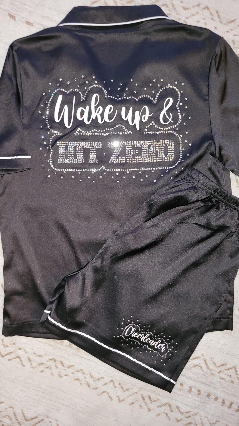 Cheer Pajamas/personalized/ Bling/ Cheerleader/hit Zero Pajamas/ Pjs ...