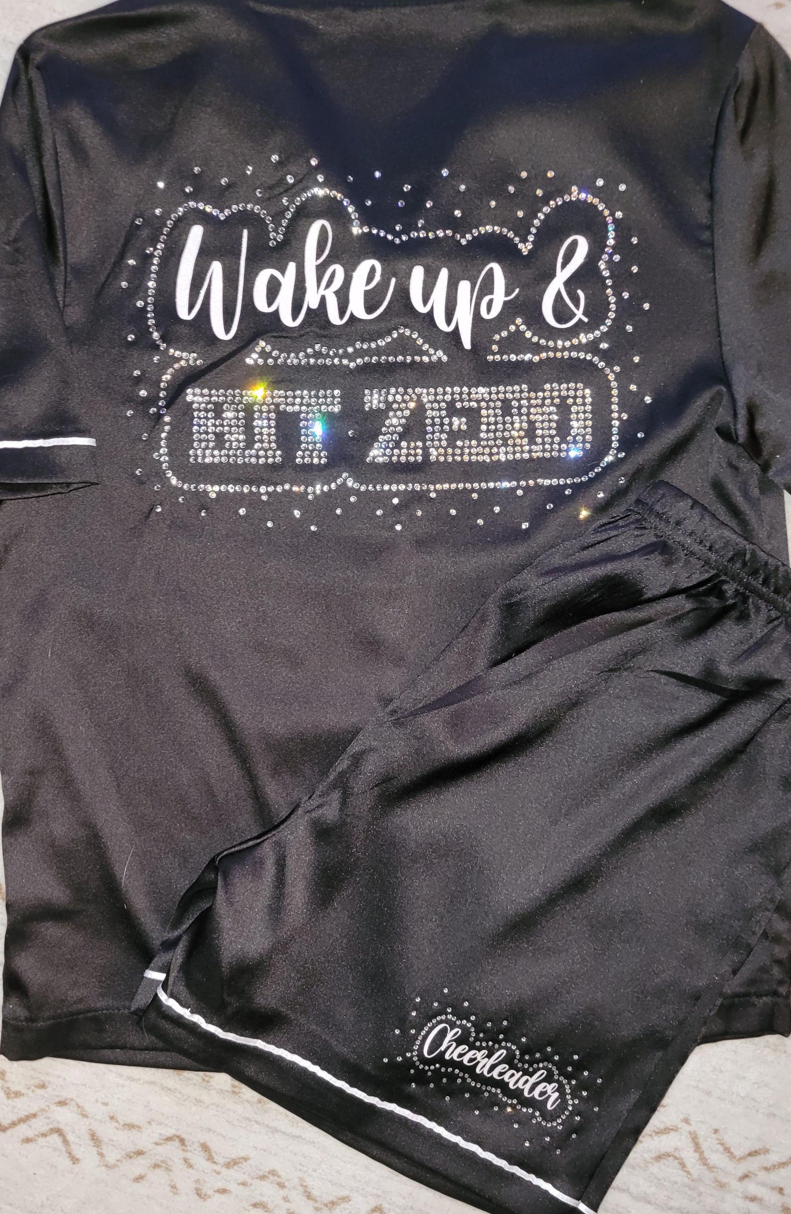 Cheer Pajamas/personalized/ Bling/ Cheerleader/hit Zero Pajamas/ Pjs ...