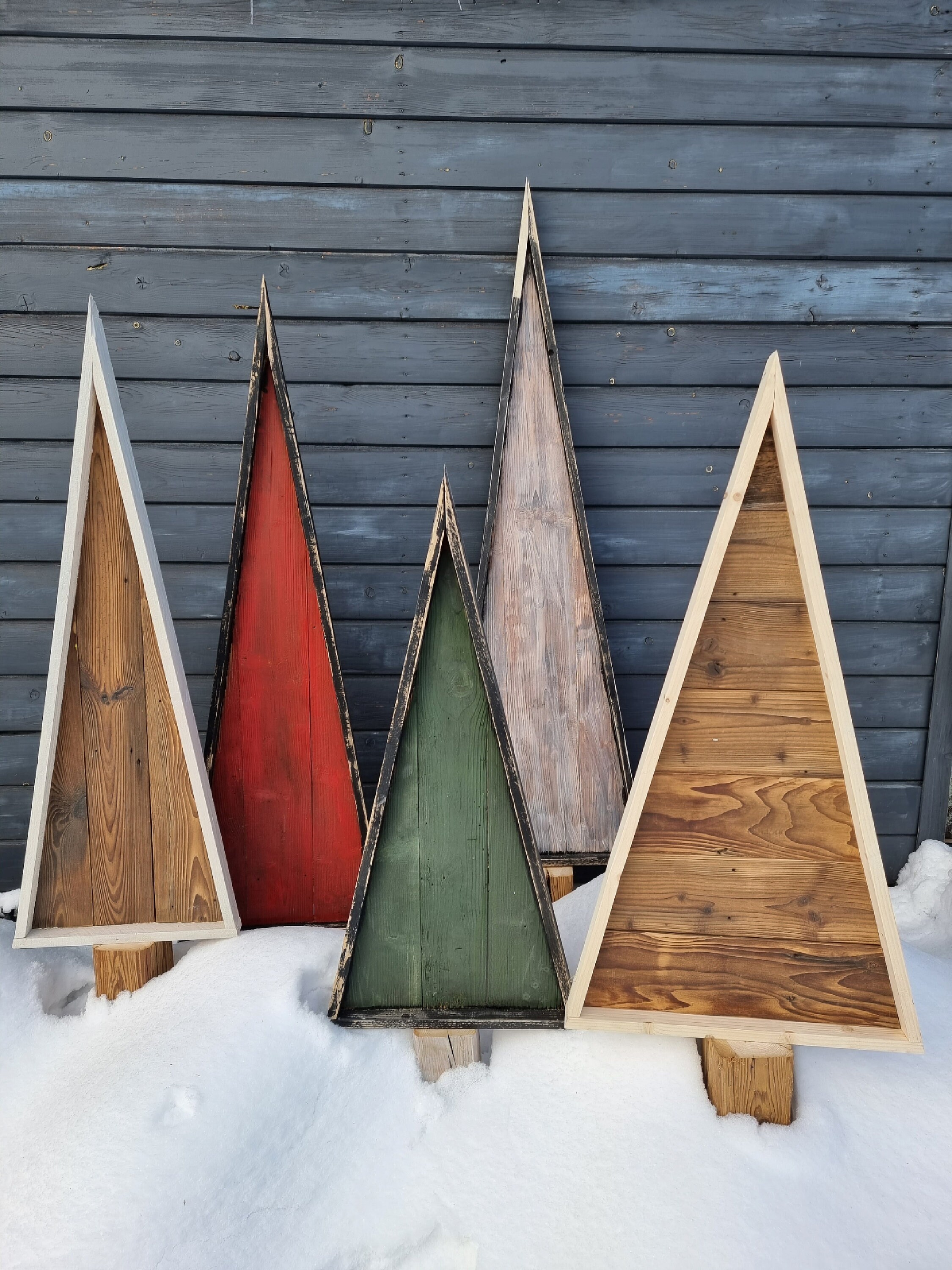 Wooden Pine Trees - Decoration - Etsy