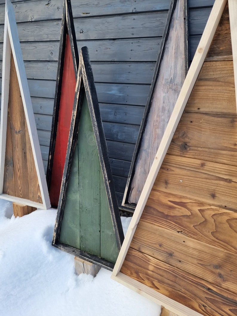 Wooden Pine Trees - Decoration - Etsy