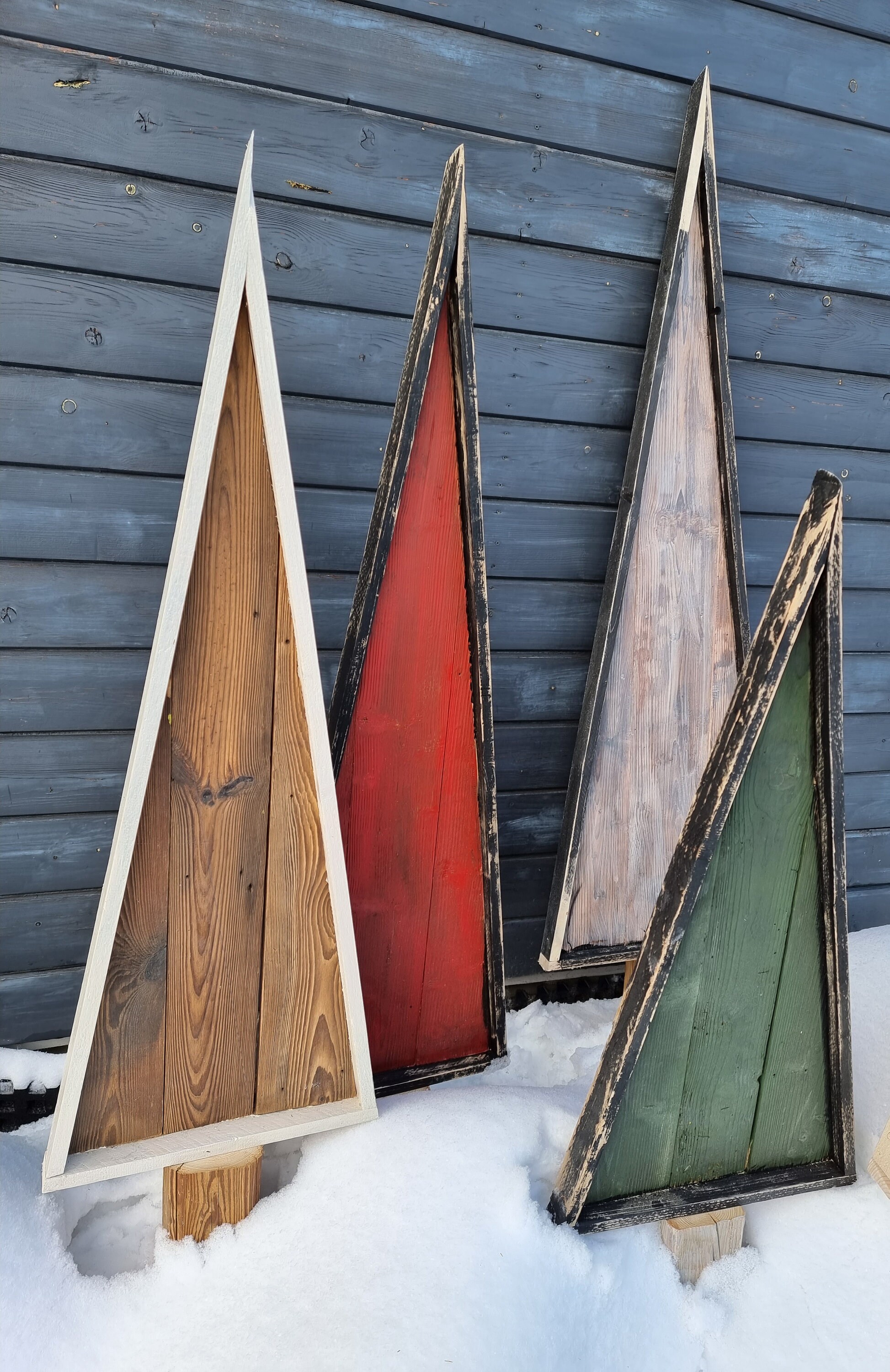 Wooden Pine Trees - Decoration - Etsy