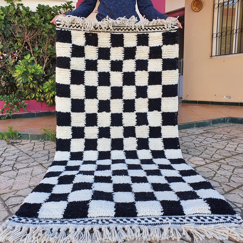 Moroccan Checkered Rug - Etsy
