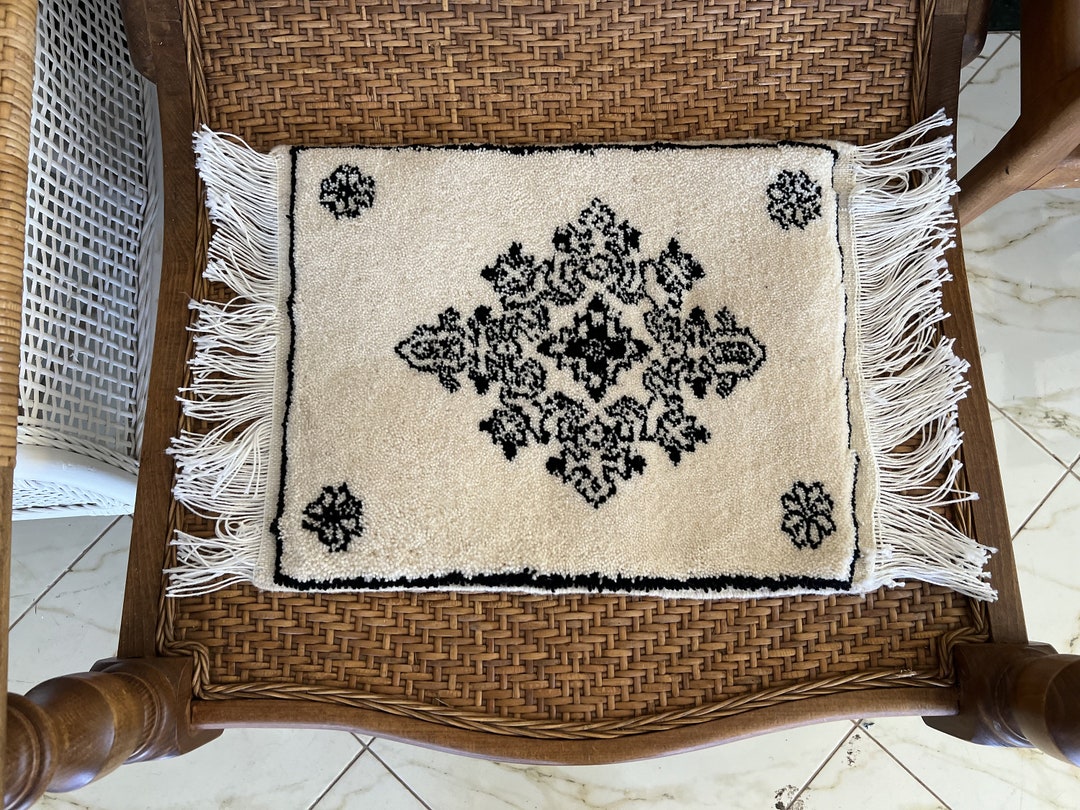 Moroccan Cozy Comfort Wool Chair Pad for Enhanced Seating Experience ...