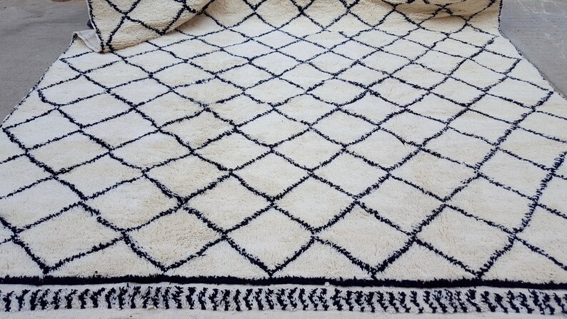 Authentic Moroccan Rug Beni Ourain Rug Handmade 100% Wool Rug | Etsy