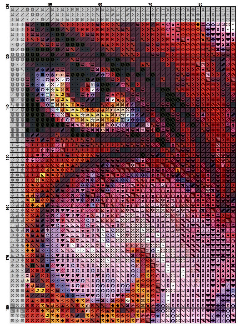 Counted Cross Stitch Pattern Cross Stitch Fantasy Large - Etsy