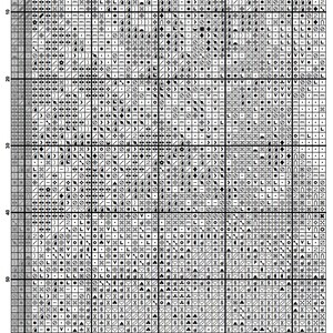 Large Cross Stitch Chart Counted Cross Stitch Pattern - Etsy