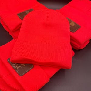 Pheasant Hunting Stocking Cap Leather Patch Beanie Cap Deer Hunter ...