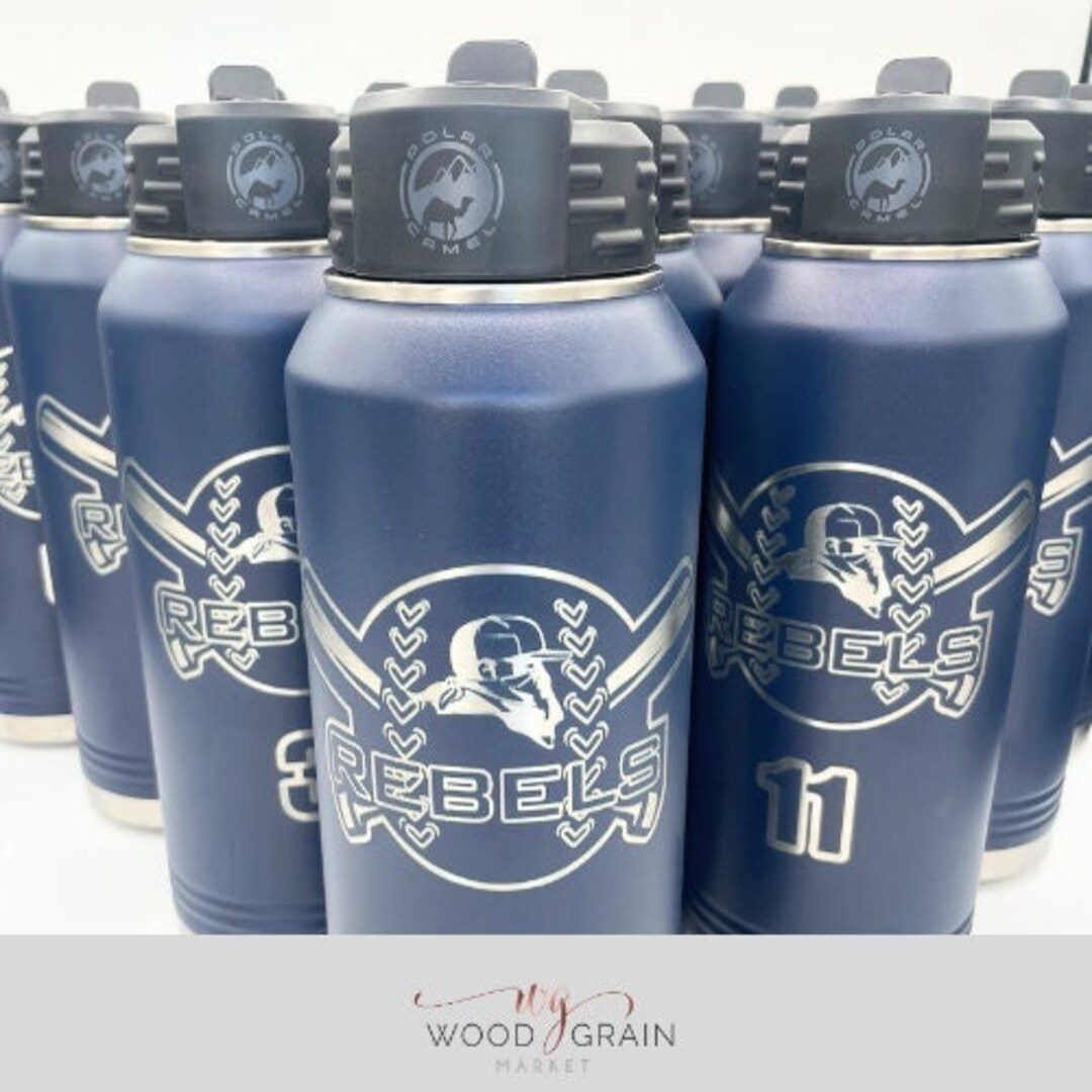 Baseball Team Personalized 32 Oz Water Bottles Team Logo Water Bottles ...