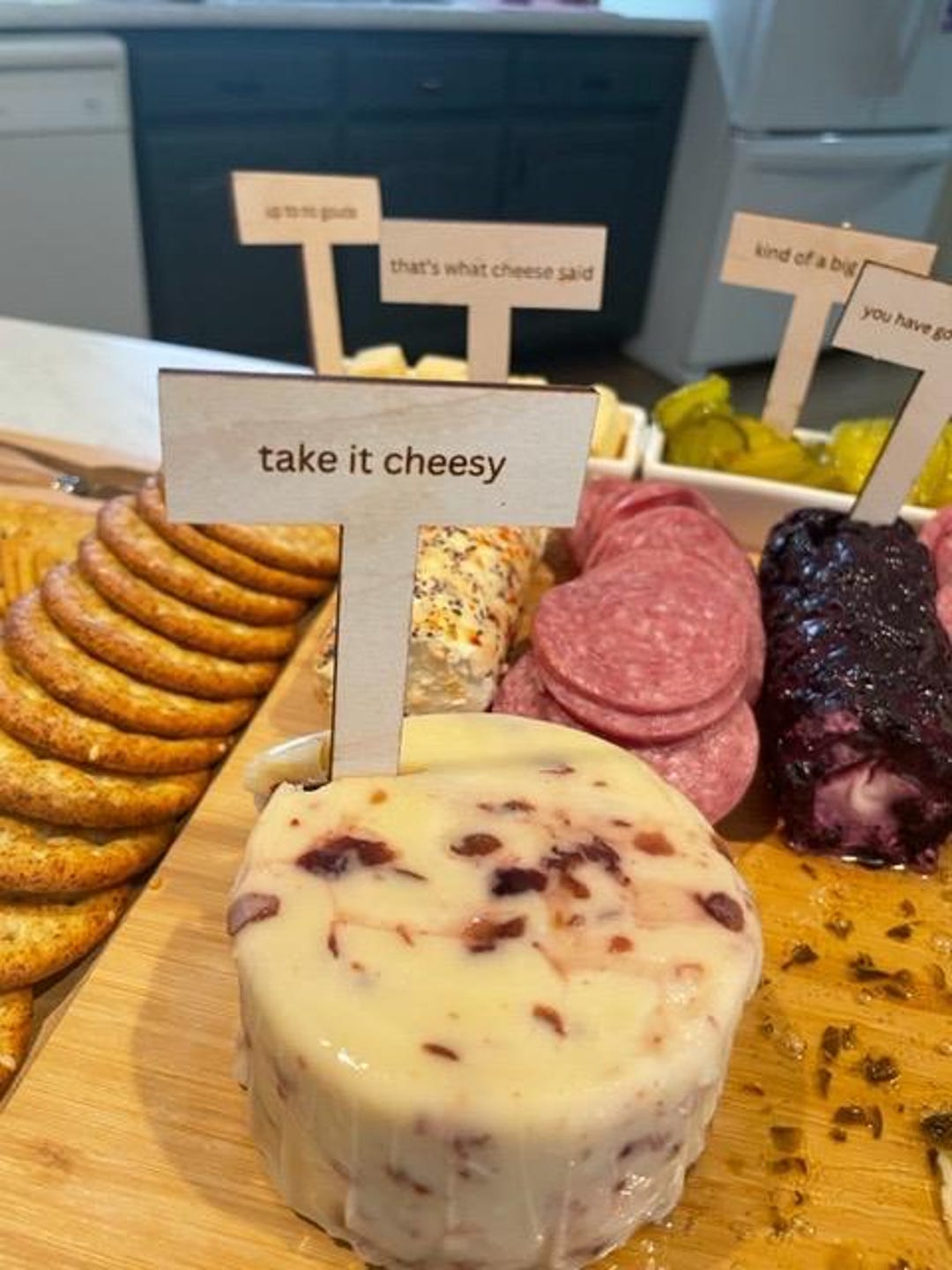 Funny Charcuterie Picks Meat and Cheese Platter Puns - Etsy