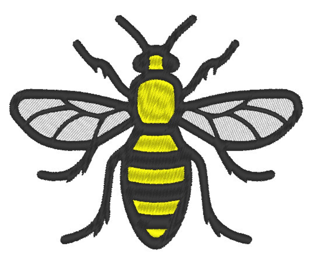 Bee Embroidery File - PES File - Bee PES File - PES File -embroidery ...