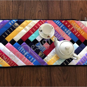 Custom Show Ribbon Memory Table Runner - Etsy