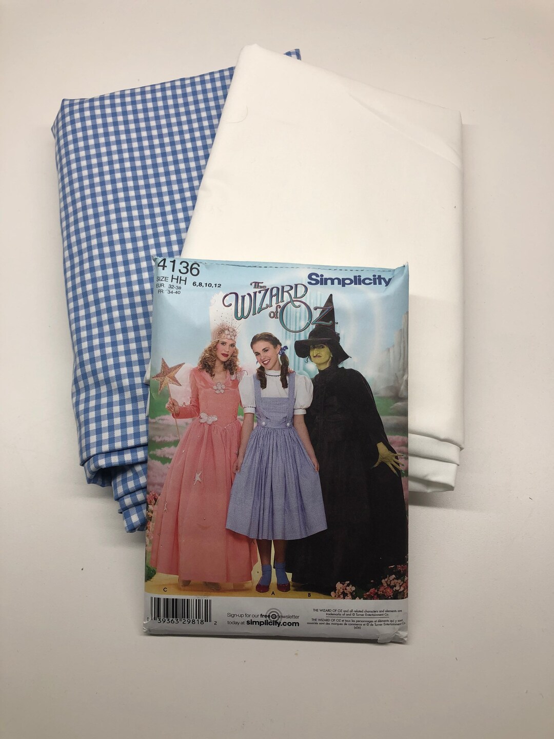 Dorothy Costume DIY Fabric and Pattern Kit - Etsy