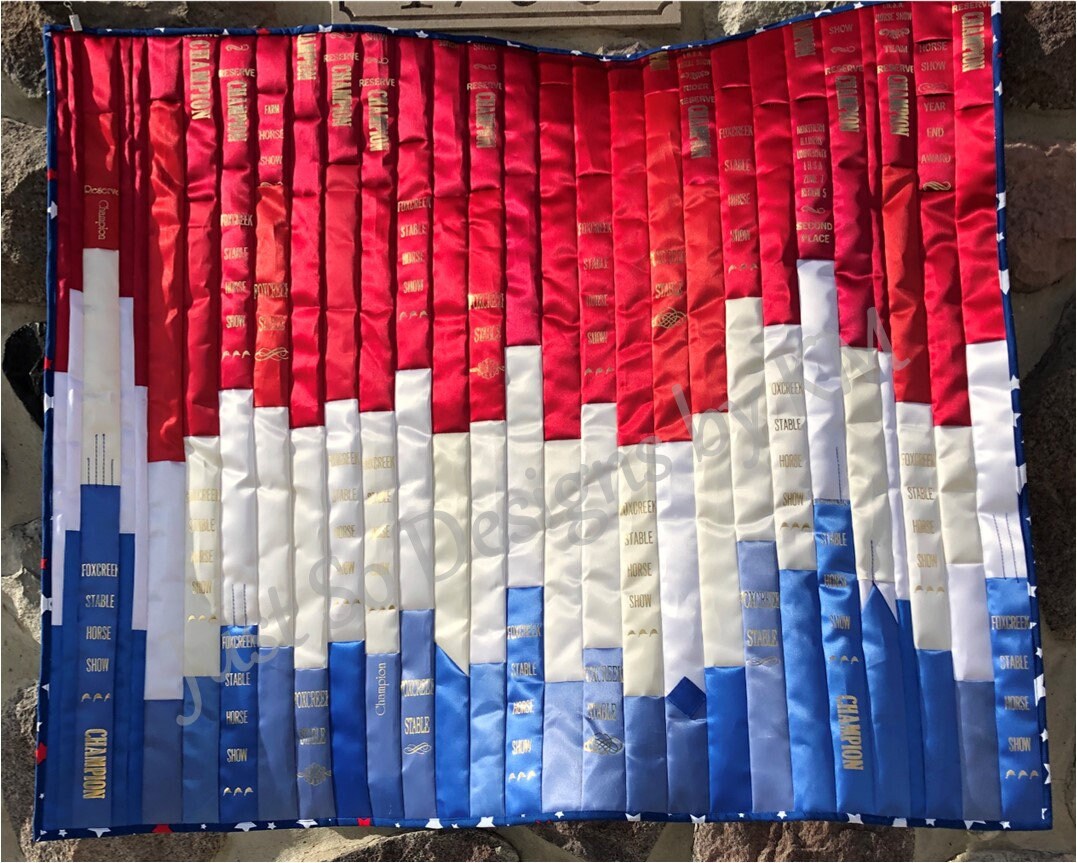 Custom Show Ribbon Memory Quilt - Etsy
