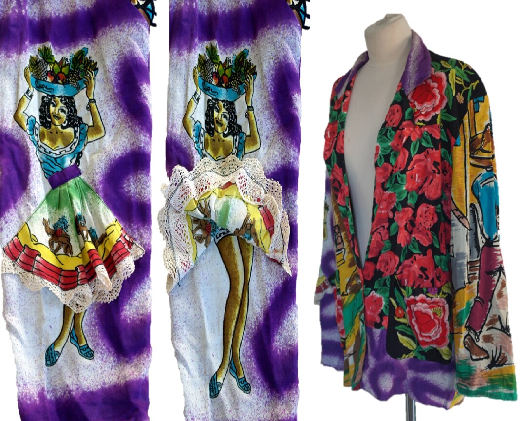 Vintage 80s 90s Womens Colorful Top - Etsy