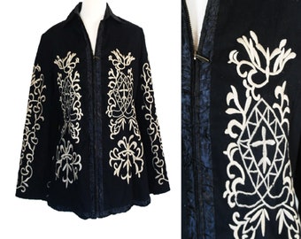 Embroidered Coat - Etsy