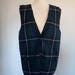 Vintage Checkered Vest Blue and Green Checkered Vest Plaid - Etsy Sweden