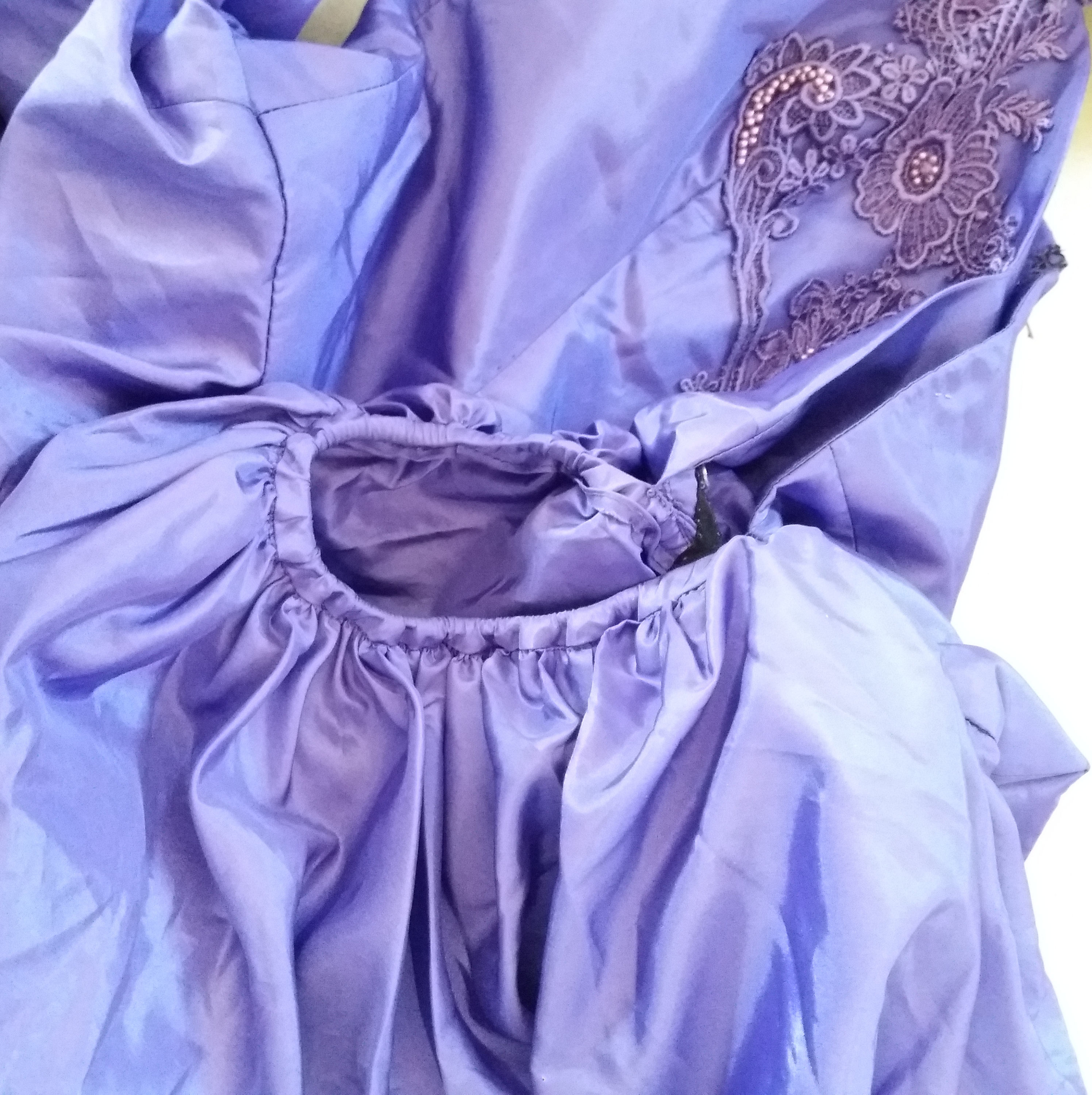 80's Prom Taffeta Purple, Huge Poof Sleeves, Pageant Party Princess ...