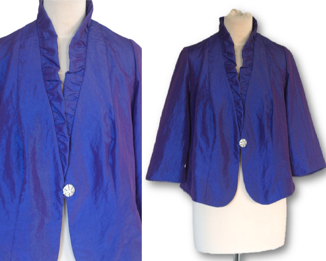 Vintage 90s Bright Purple Purple Top - Etsy