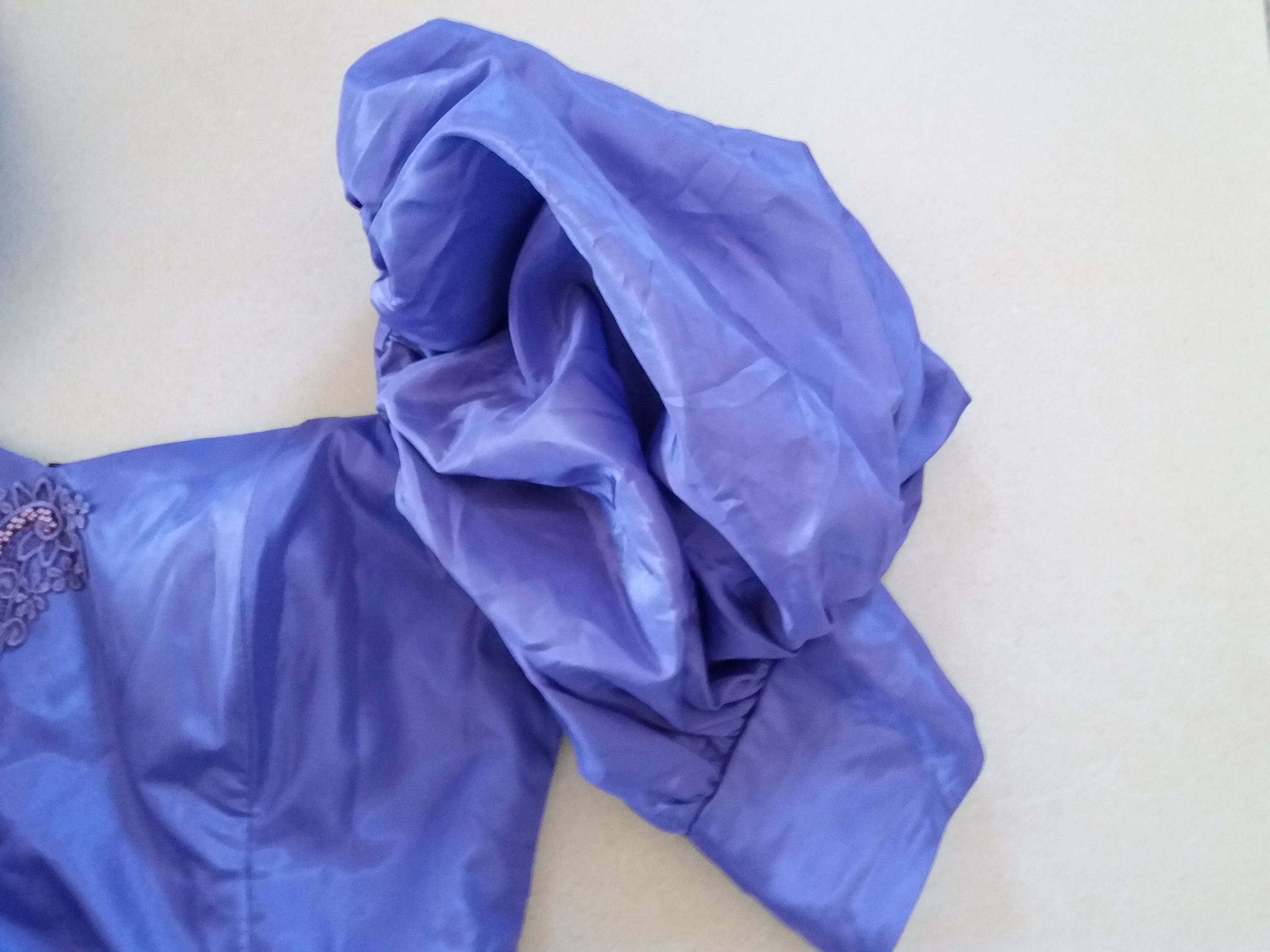 80's Prom Taffeta Purple, Huge Poof Sleeves, Pageant Party Princess ...