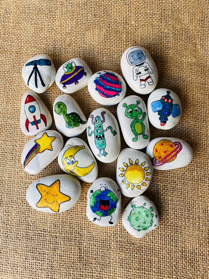 Outer Space Story Stones - Etsy