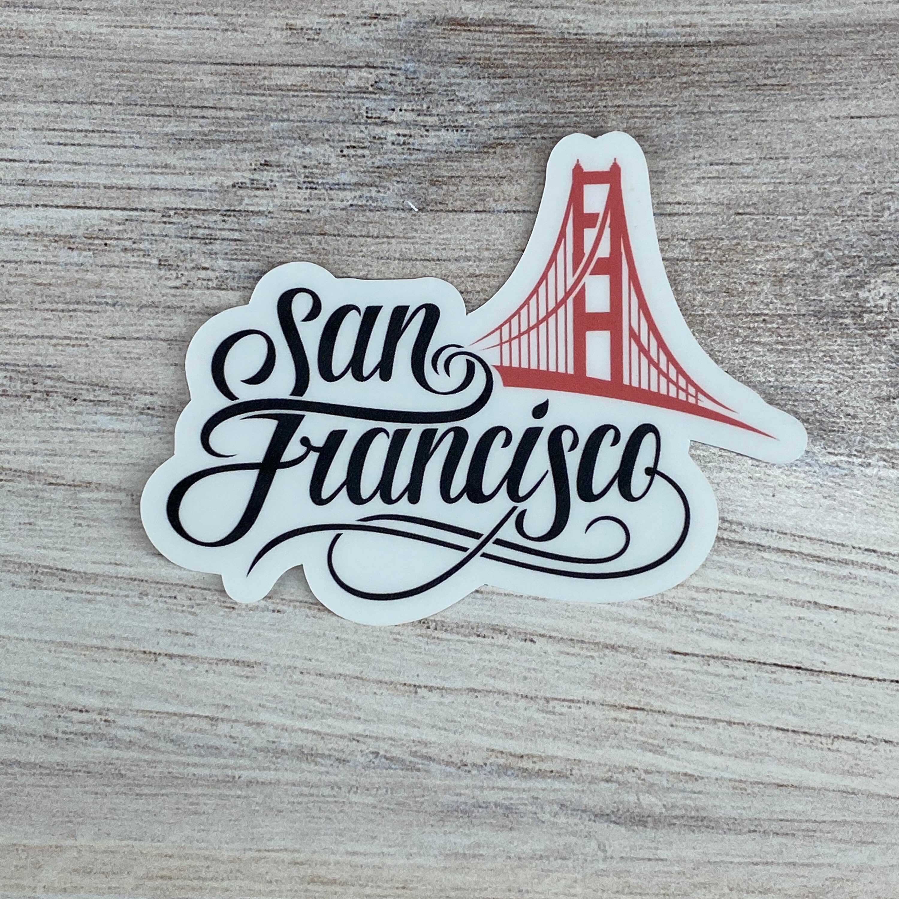 San Francisco Sticker Decal Golden Gate Bridge Decal - Etsy