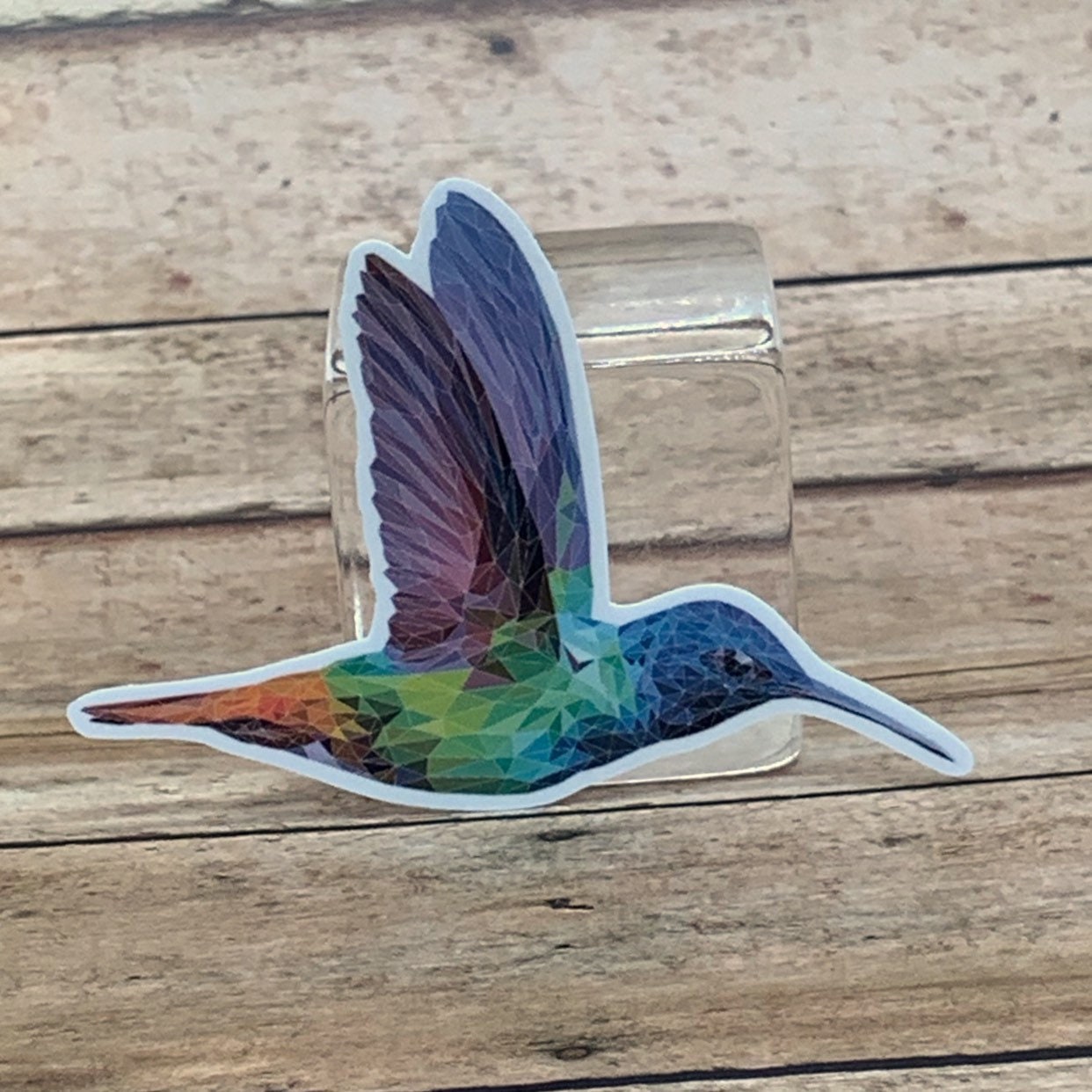 Hummingbird Geometric Sticker Hummingbird Decal Waterproof | Etsy