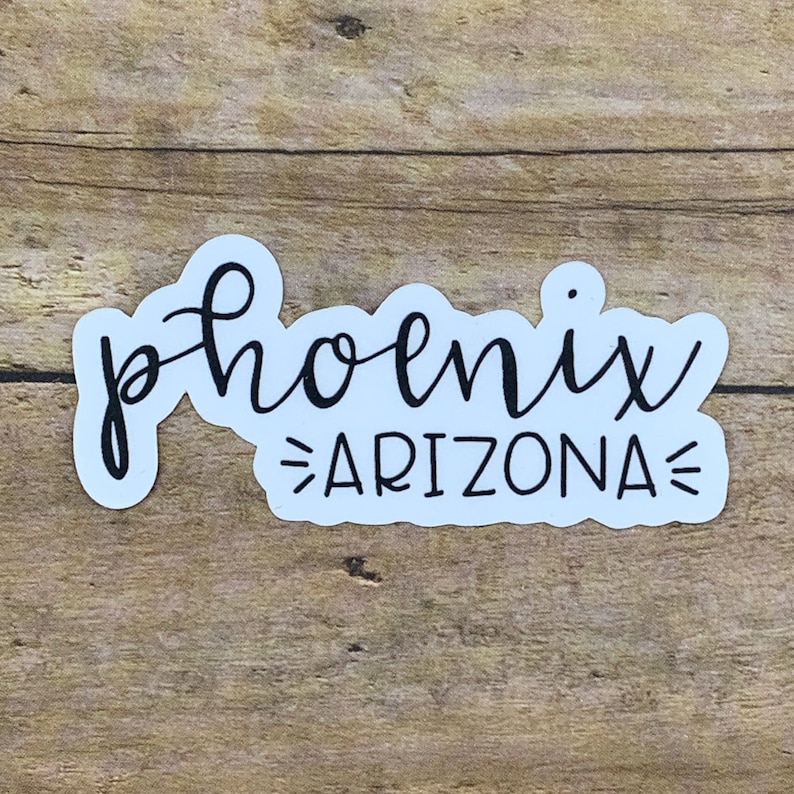 Arizona Cities Stickers Scottsdale Phoenix Tucson Tempe - Etsy