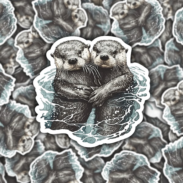 Sea Otter Sticker - Etsy