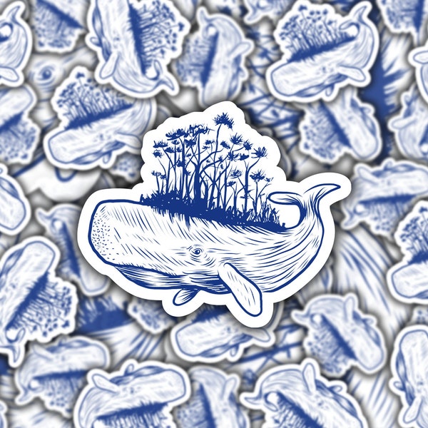 Whale Sticker - Etsy