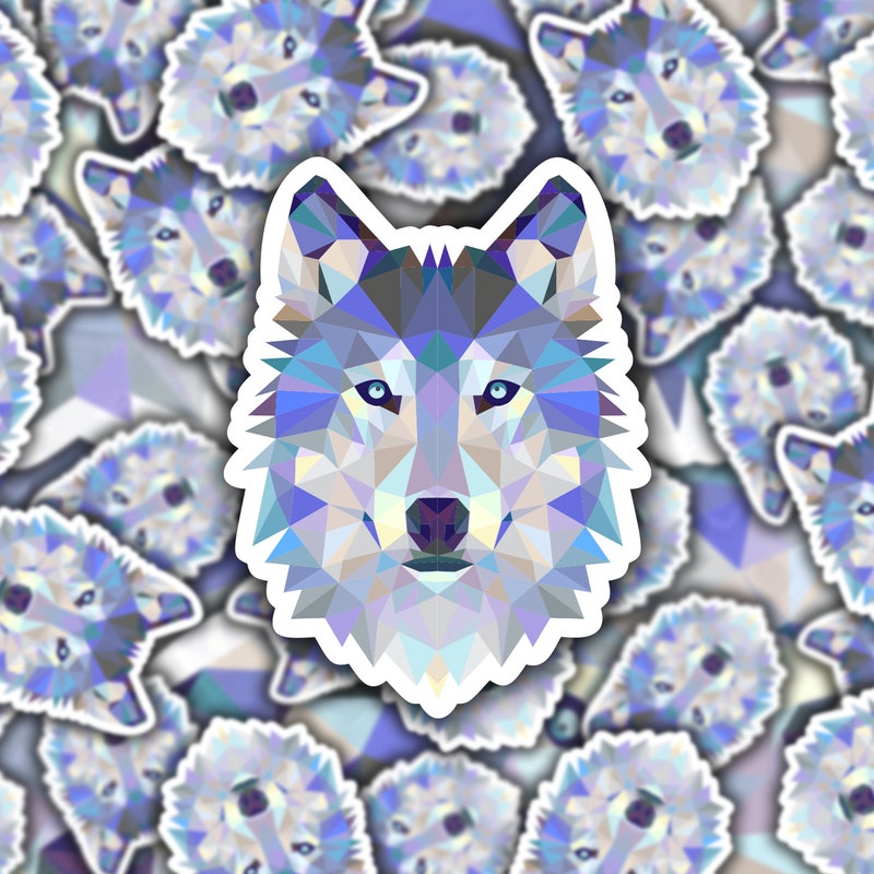 Geometric Wolf - Etsy