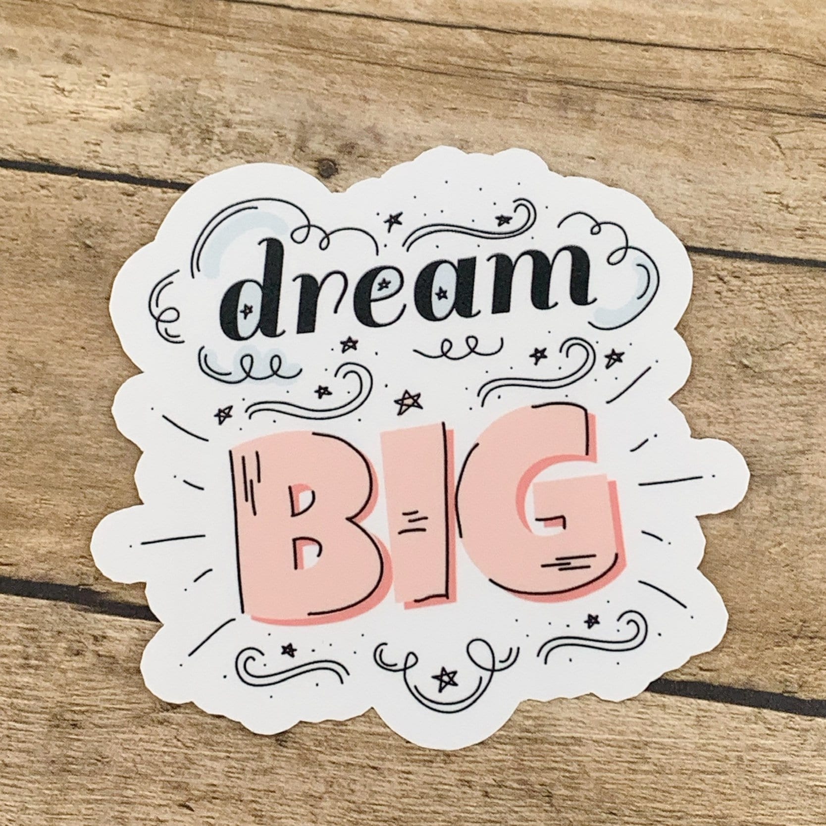 Stickers Scrapbooking Dream Big Waterproof Vinyl Sticker etna.com.pe