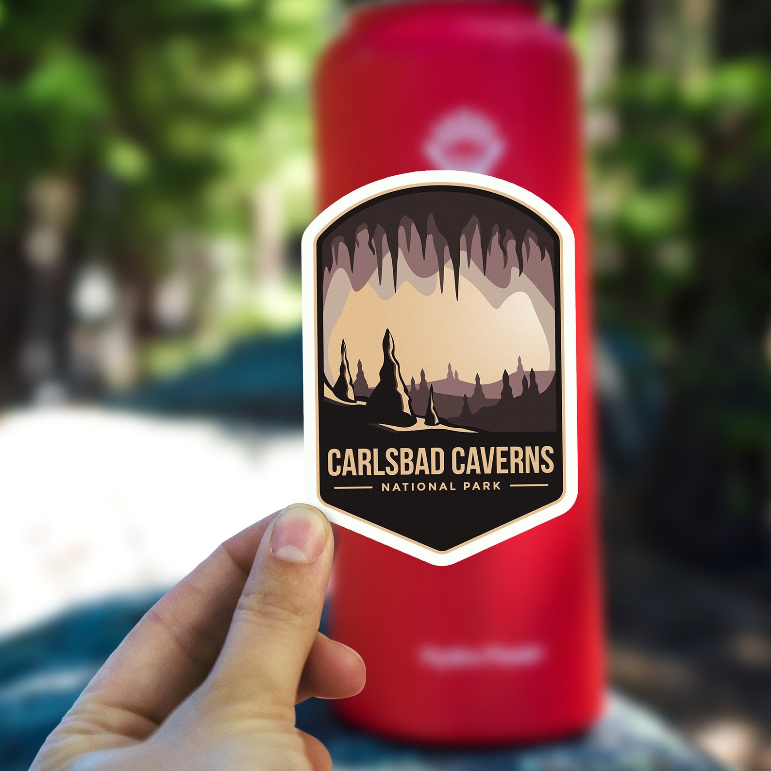 Carlsbad Caverns National Park Badge Sticker US National - Etsy