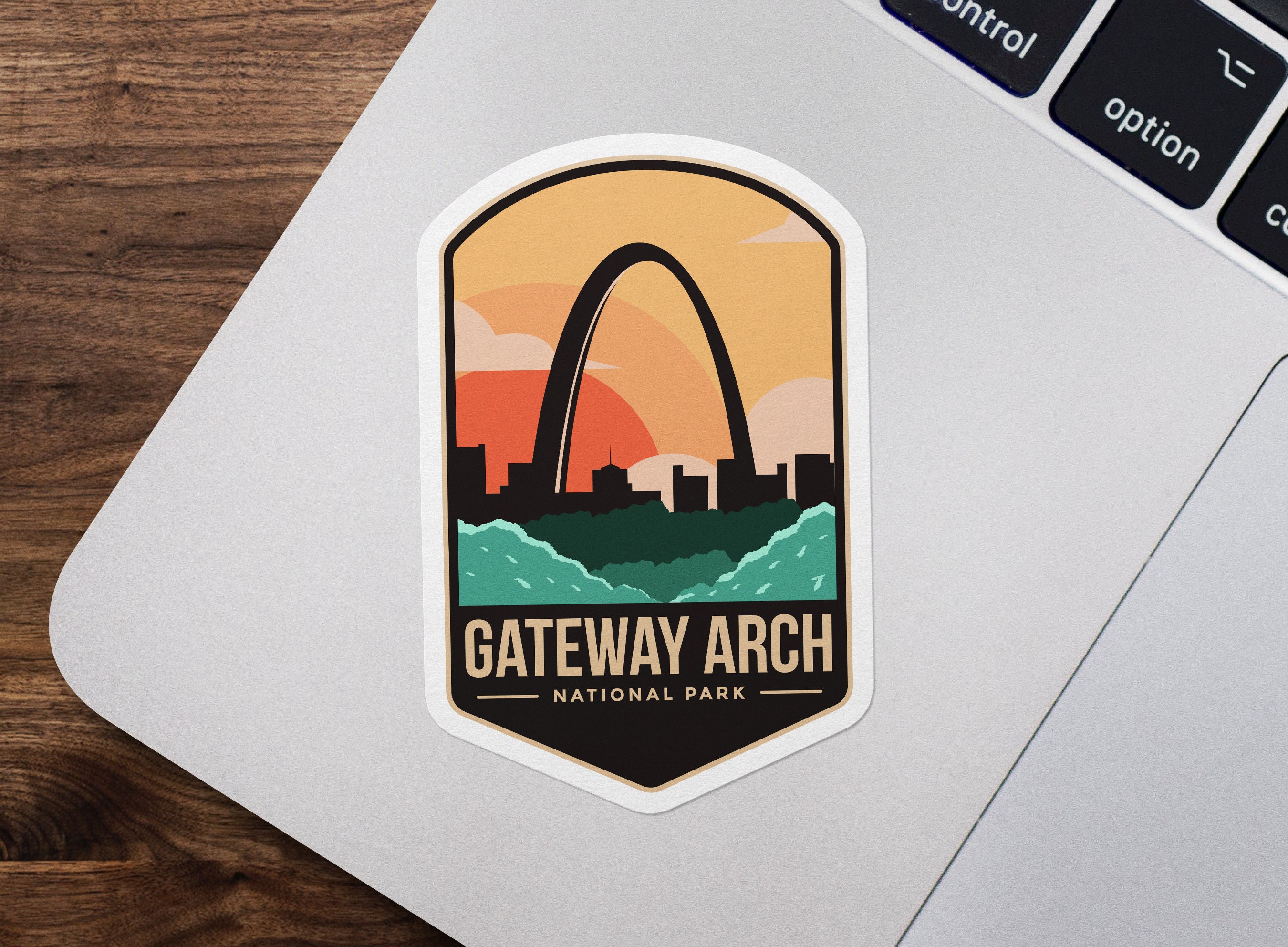 Gateway Arch National Park Badge Sticker US National Parks - Etsy