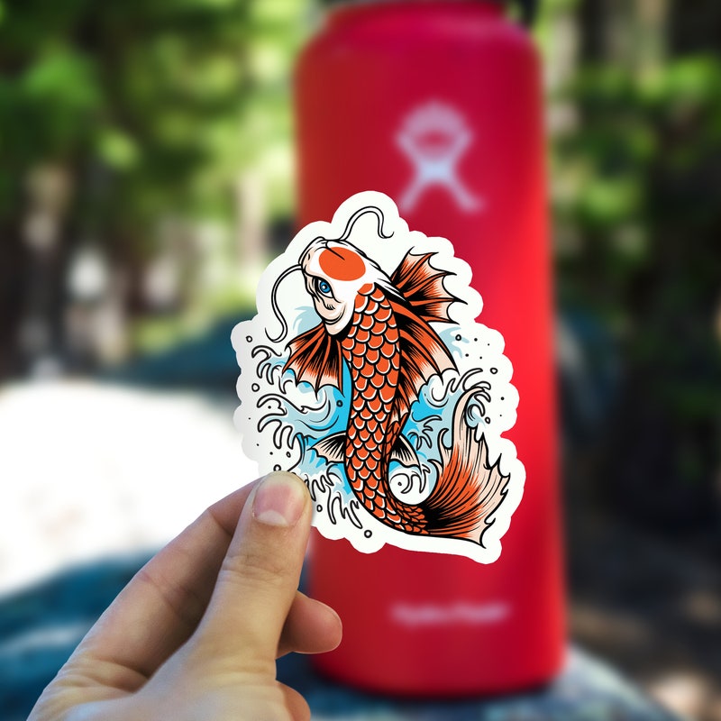 Koi Stickers - Etsy