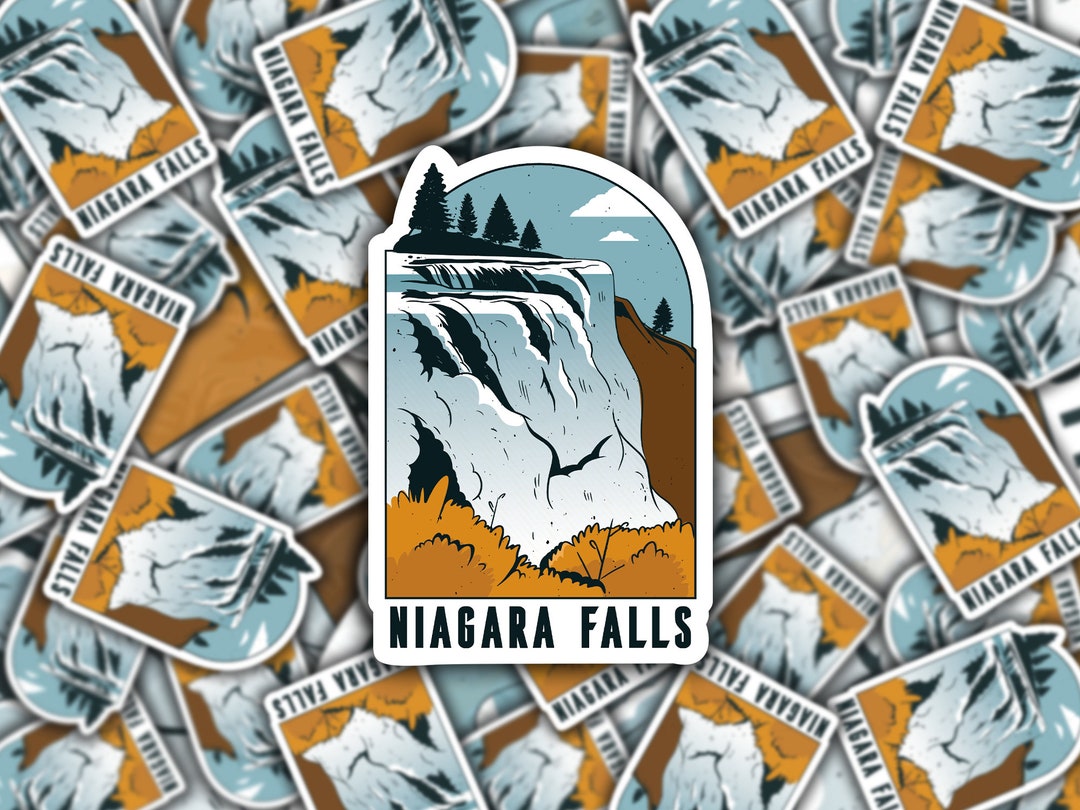 Niagara Falls Sticker, Niagara River, Niagara Gorge, Waterfall ...