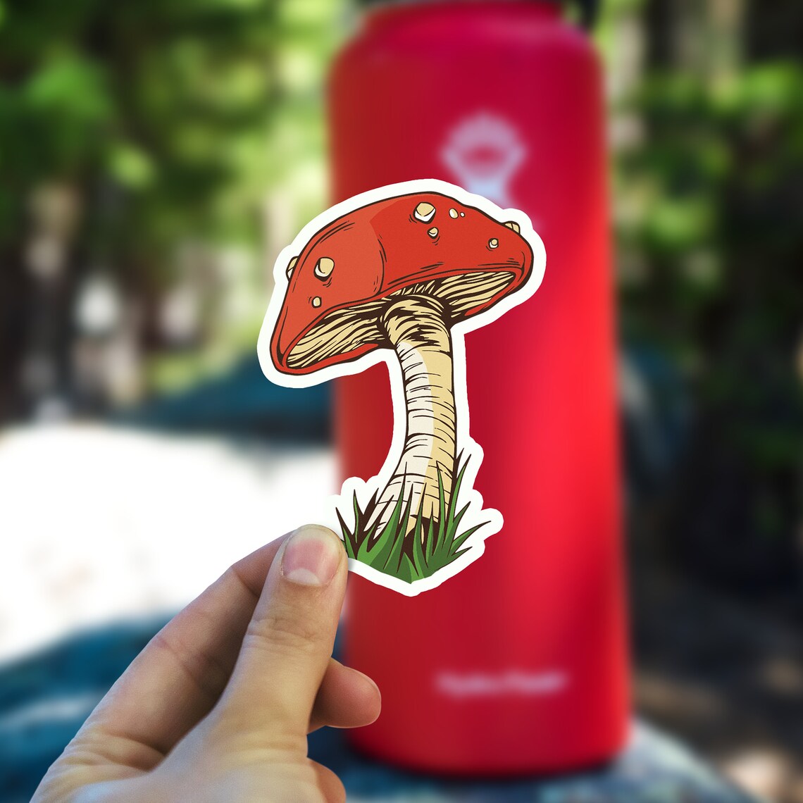 Mushroom Sticker Fungi Decal Waterproof Vinyl Stickers for - Etsy