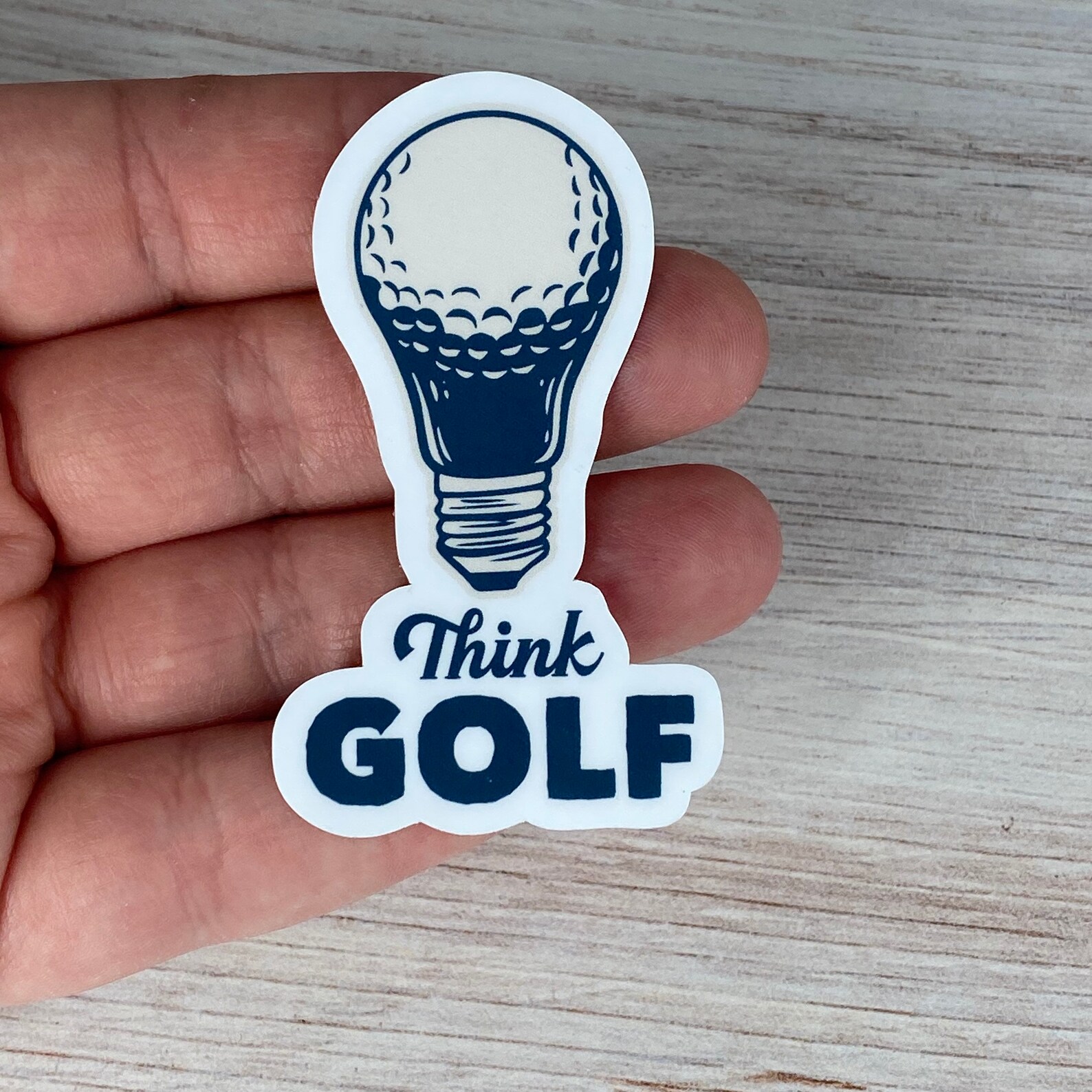 Think Golf Sticker Golfer Sticker Golfing Sticker Golf - Etsy
