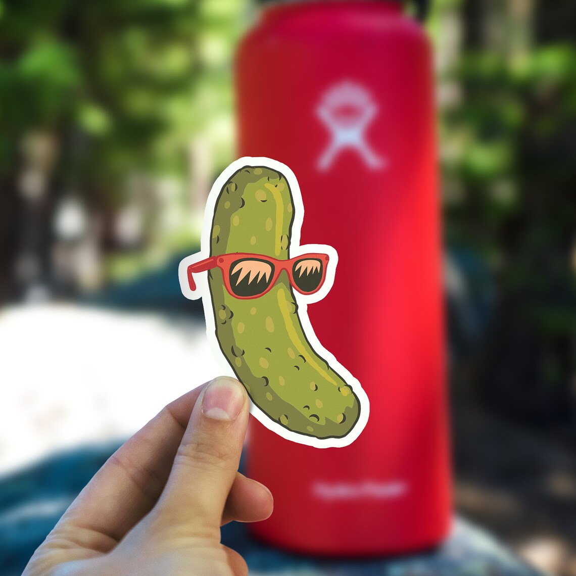 Funny Pickle Sticker Cool Pickle Sunglasses Decal Waterproof - Etsy