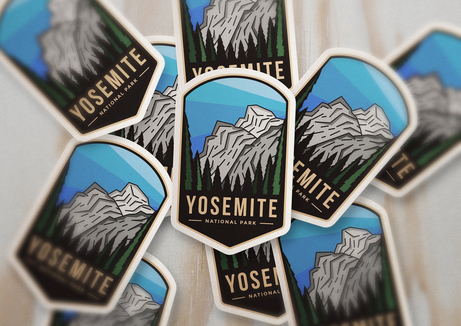 Yosemite National Park Sticker National Park Badge Us Etsy