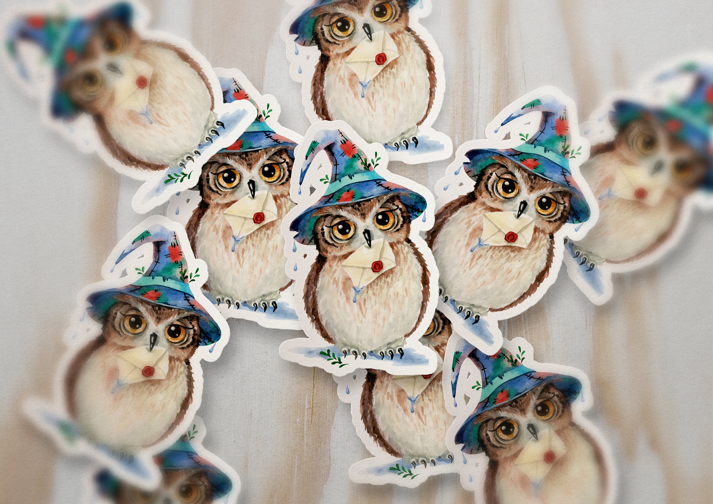 Magical Owl Post Stickers Wizarding Owl Movie Theme Decals | Etsy