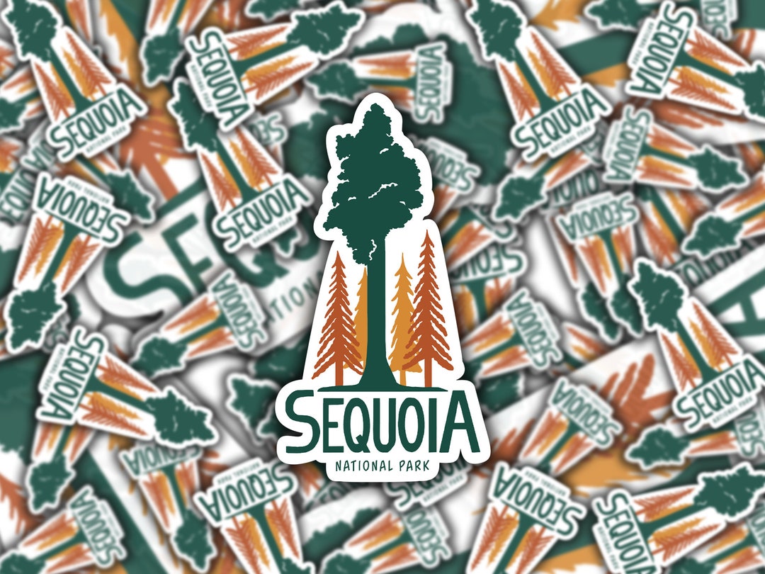 Sequoia National Park Badge Sticker, US National Parks Decal ...