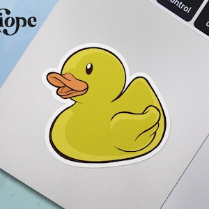 Rubber Duck Sticker, Rubber Ducky Decal, Waterproof Vinyl Sticker for ...