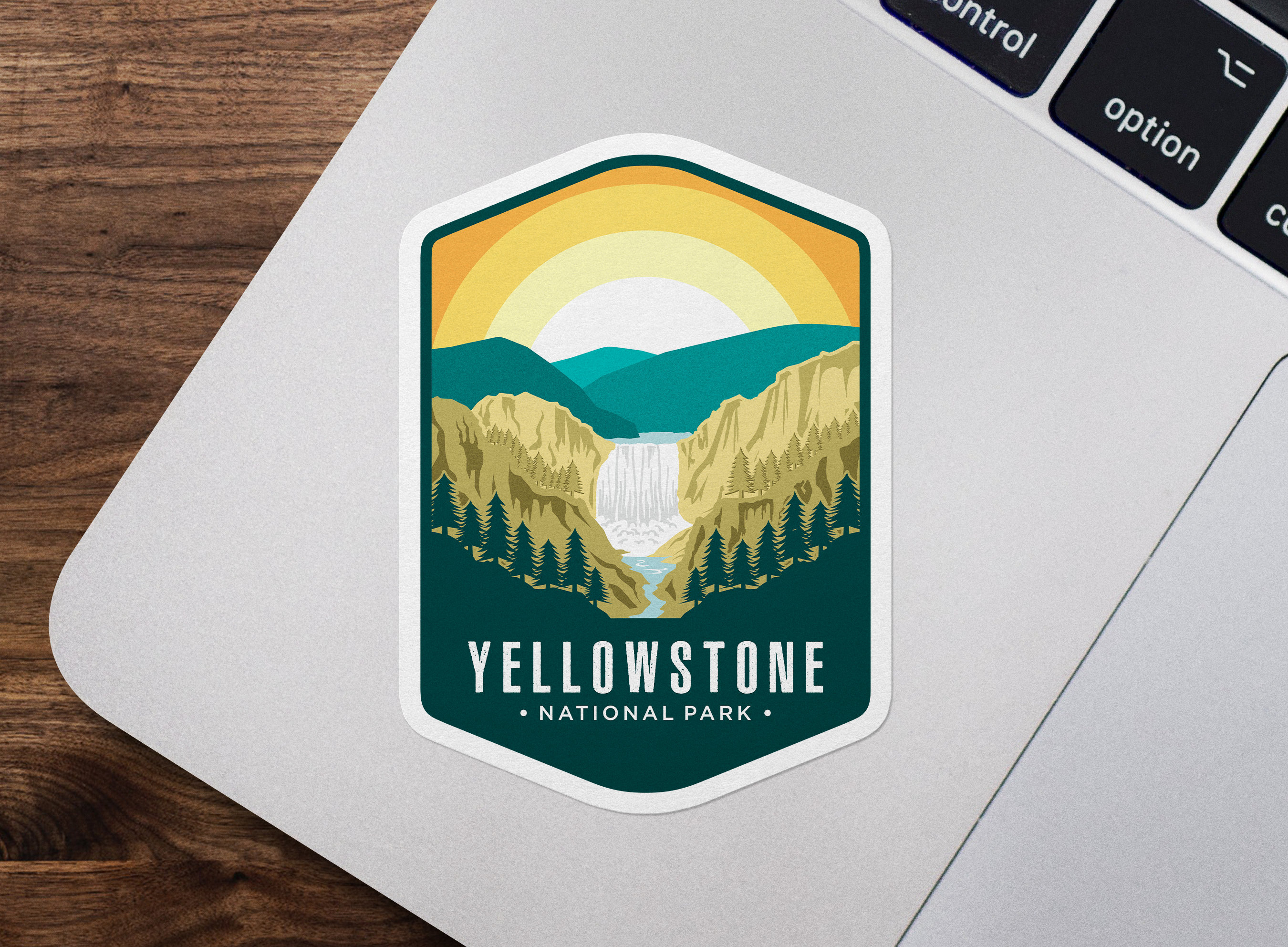 Yellowstone National Park Badge Sticker US National Parks - Etsy