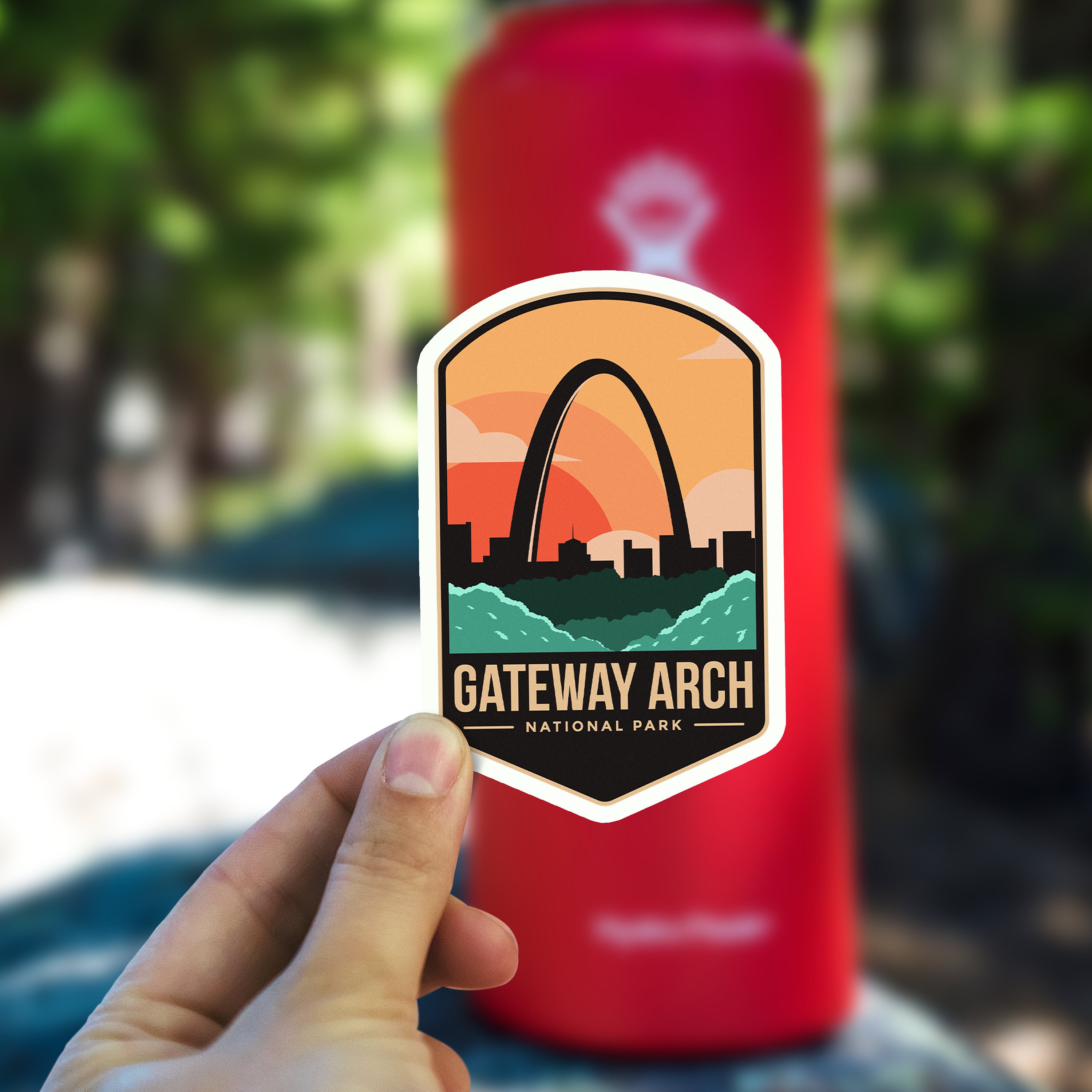 Gateway Arch National Park Badge Sticker US National Parks - Etsy