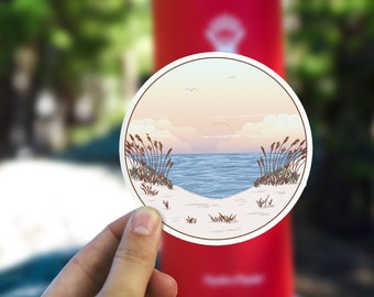 Beach Scene Decal - Etsy