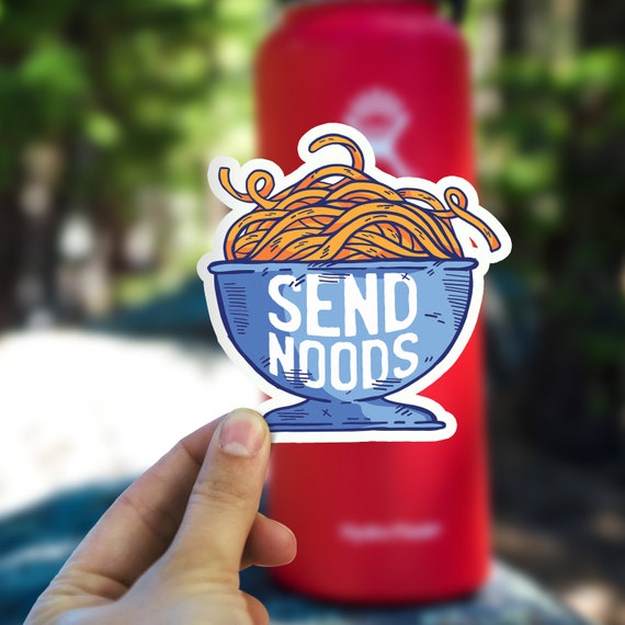 Send Noods Sticker Funny Noodles Decal Noodle Lover | Etsy