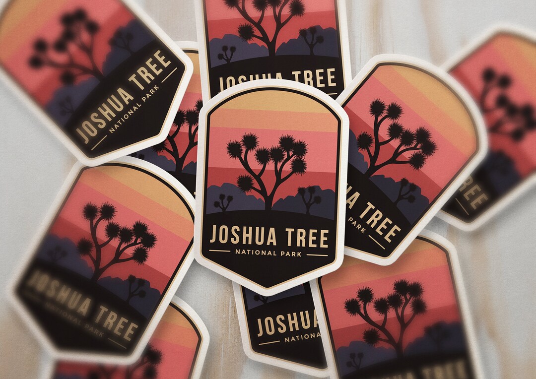 Joshua Tree National Park Badge Sticker, US National Parks Decal ...